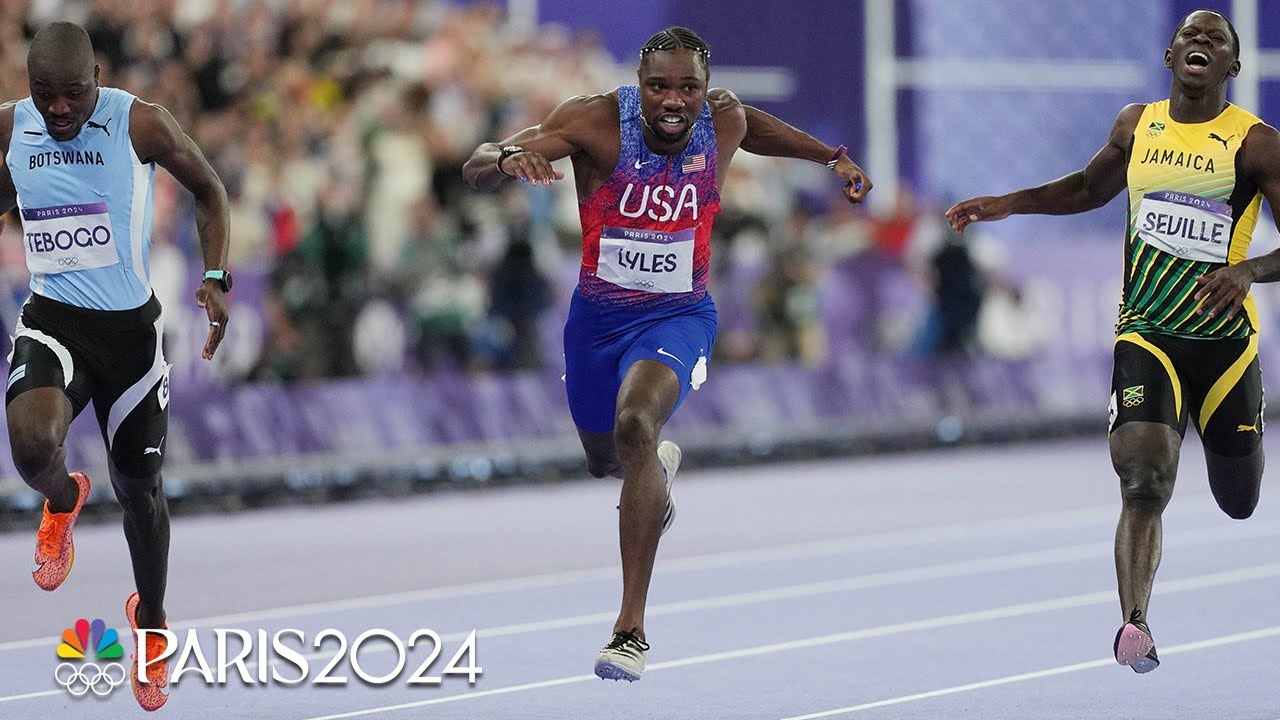 Analyzing how Noah Lyles clinched the 100m dash despite slow start ...