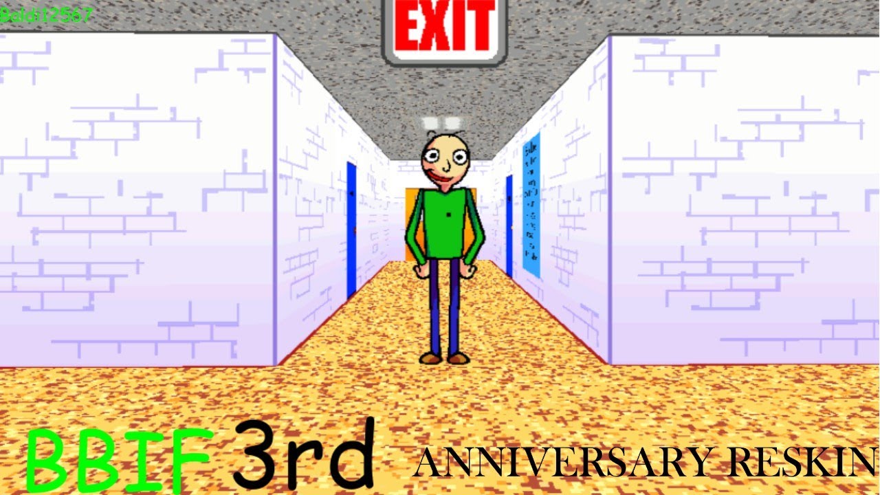 BBIF 3rd Anniversary Reskin | Baldi Basics Mod - YouTube