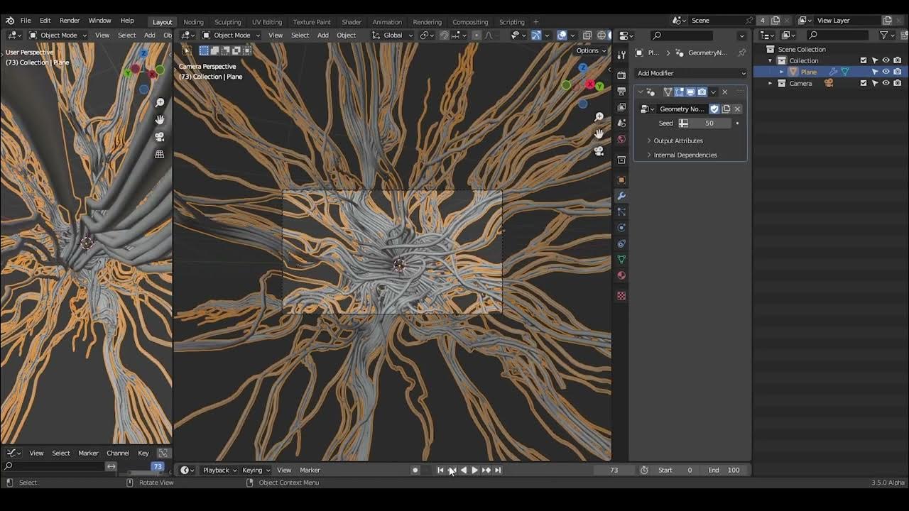 [Demo] Simulated Tracer - Blender Geometry Nodes Simulation Prototype - YouTube