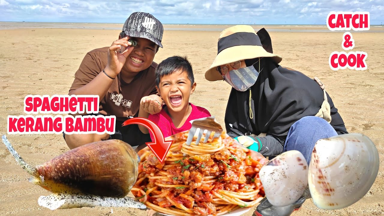 Nyesal baru tau‼️Hasil berburu dimasak spaghetti kerang bambu 🤤 - YouTube