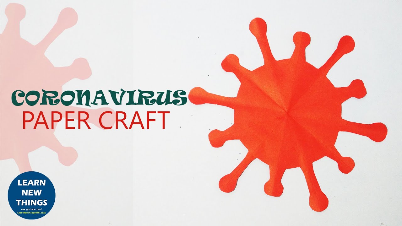 How To Make Coronavirus Out of Paper | Just 2 Minutes | A4 Sheet Paper ...