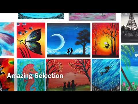 Paint Night KIT (Paint At Home KIT) - YouTube