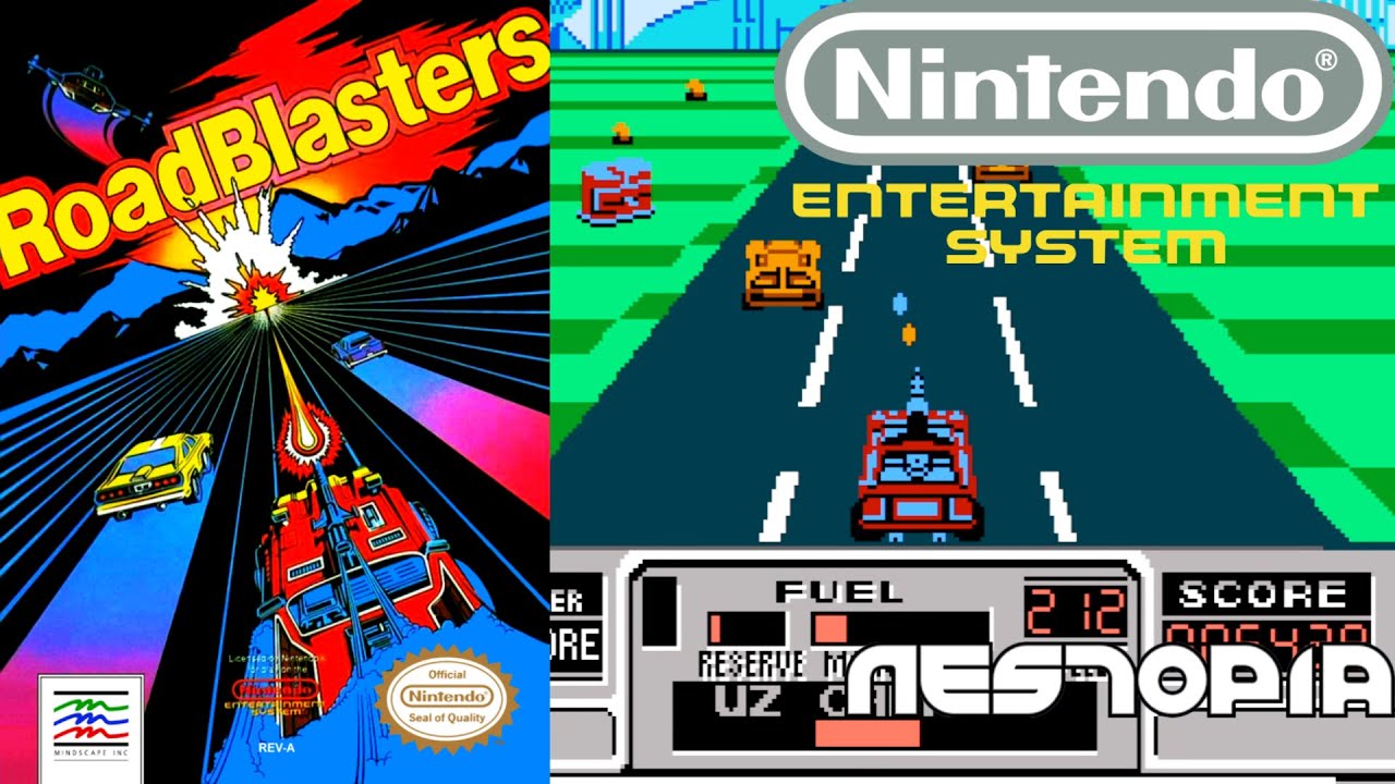 RoadBlasters (1990) Nintendo Entertainment System (NES) Gameplay in HD ...