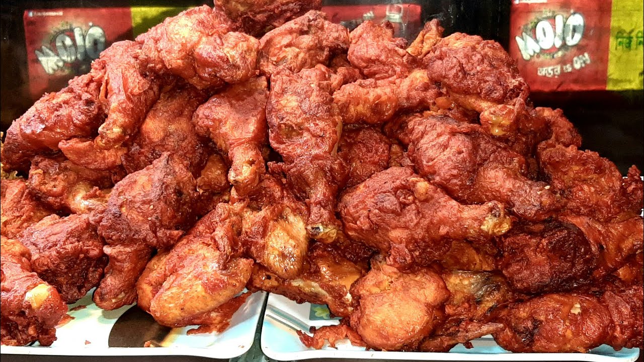 Street food/spicy fried chicken recipe.... - YouTube