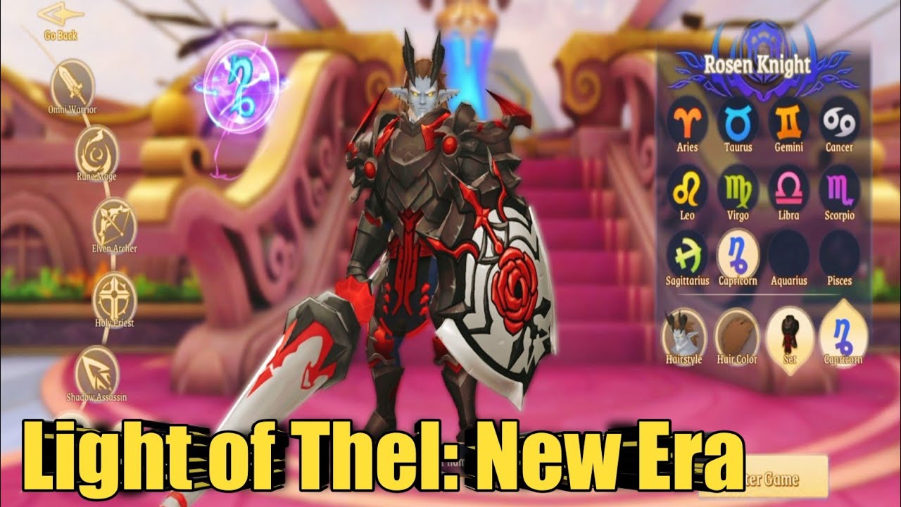 Light of Thel: New Era | Character Creation and Rosen Knight Gameplay ...