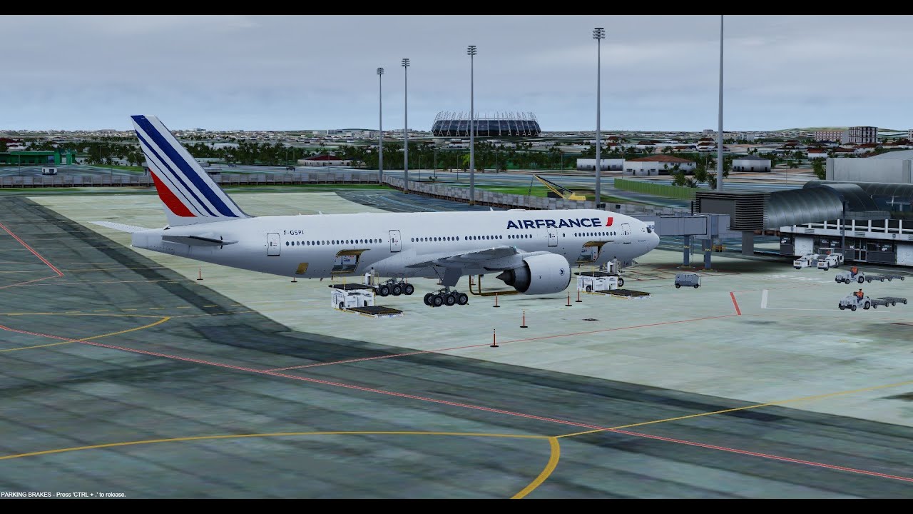 [P3D v5 - IVAO] - Boeing 777-228(ER) - Cloudy Landing at Fortaleza ...