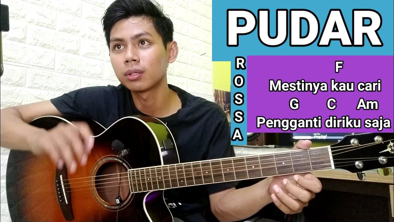 (Chord Mudah) PUDAR - ROSSA | Tutorial Gitar Versi 2 genjrengan - YouTube