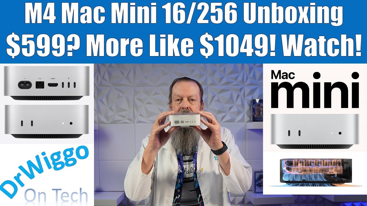 M4 Base Mac Mini 16GB/256GB Unboxing - YouTube
