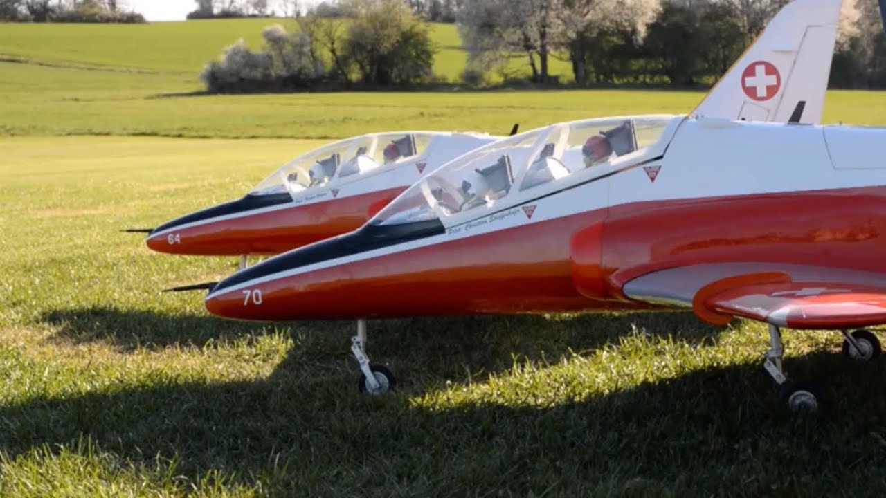 BAE Hawk Swiss MKll RC Turbine Jets - YouTube