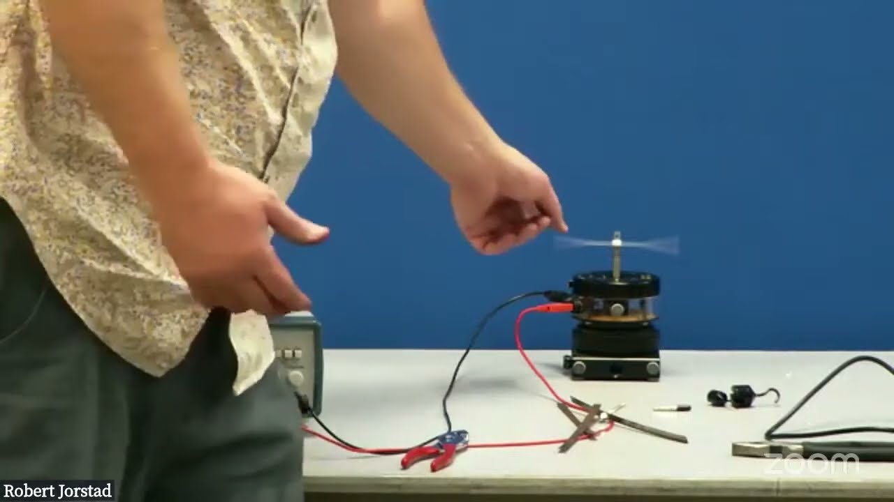 Demonstration of standing wave on metal strip (visualization for ...
