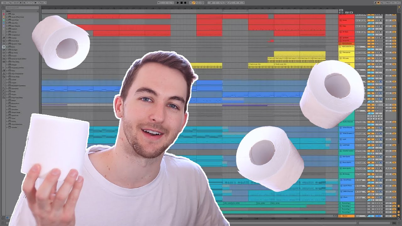 I Made A Song Using Toilet Paper - YouTube