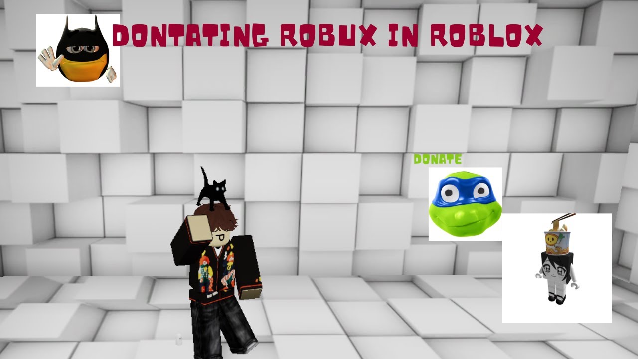 Giving away robux BUT im broke... - YouTube