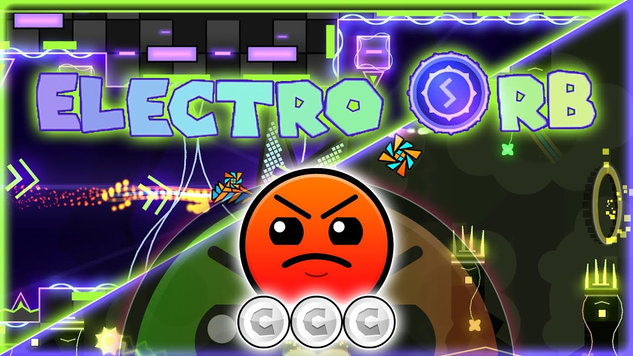 ELECTRO ORB By AleXins | Harder level | Daily level | All coins | Geometry Dash 2.11 - YouTube