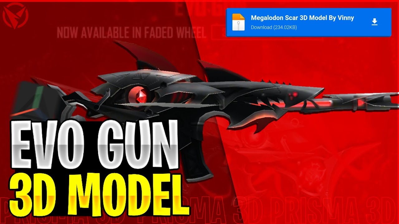 Megalodon Scar 3D Model For Prisma 3D | Evo Scar 3D Model By Vinny ...