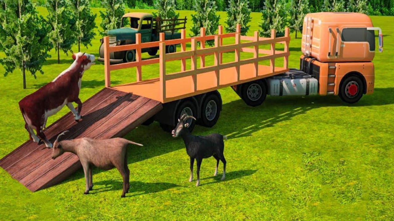 Animal Transport Truck Game's || Zoo Animals Gameplay - YouTube