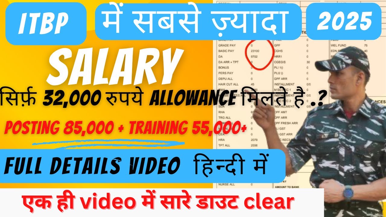 ITBP constable salary 2025 | ITBP salary per month | ITBP SALARY 2025 I ...