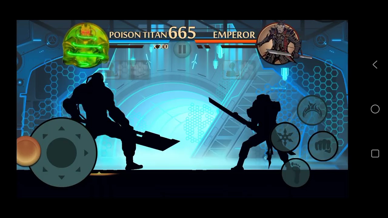 Shadow fight 2 poison titan vs titan and bodyguards - YouTube