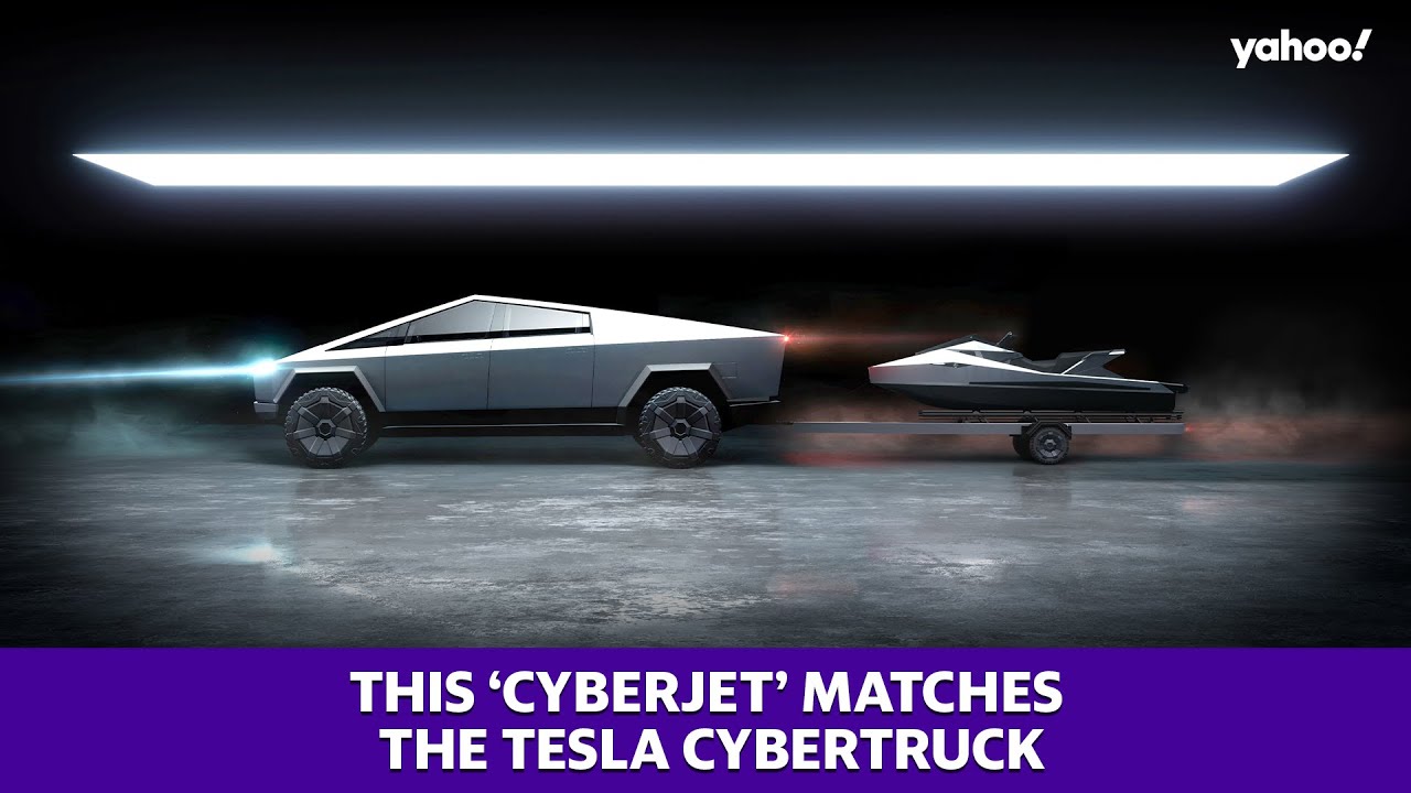 Tesla’s Cybertruck has a matching jet ski - YouTube