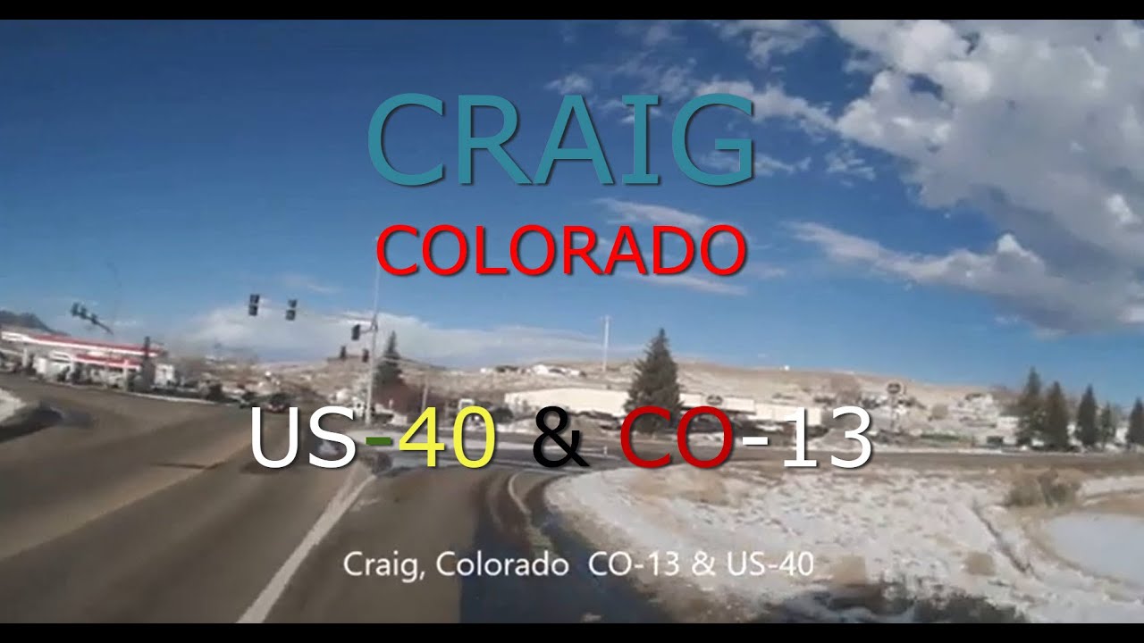 Town of Craig, Colorado in winter 2016-12-24 - YouTube