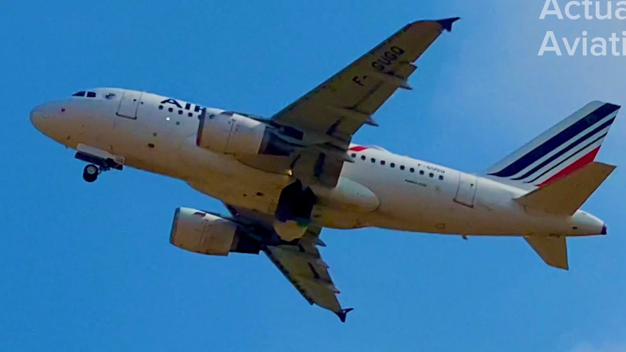 Cutest Airbus plane EVER ?!?! (A318 baby bus takeoff) - YouTube