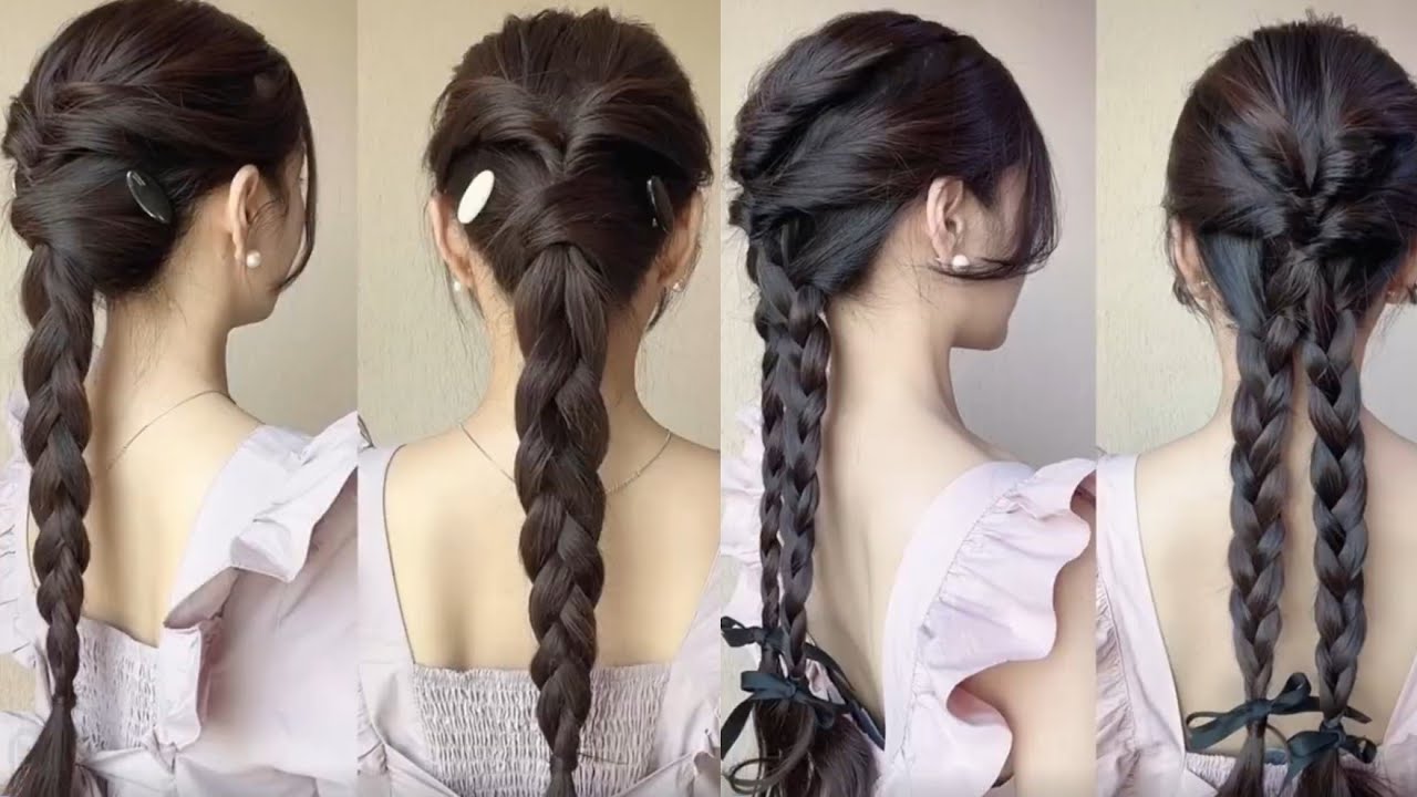 Super Easy & Cute Hairstyle Tutorials Korean Style for Girls 🌻🌻 - YouTube