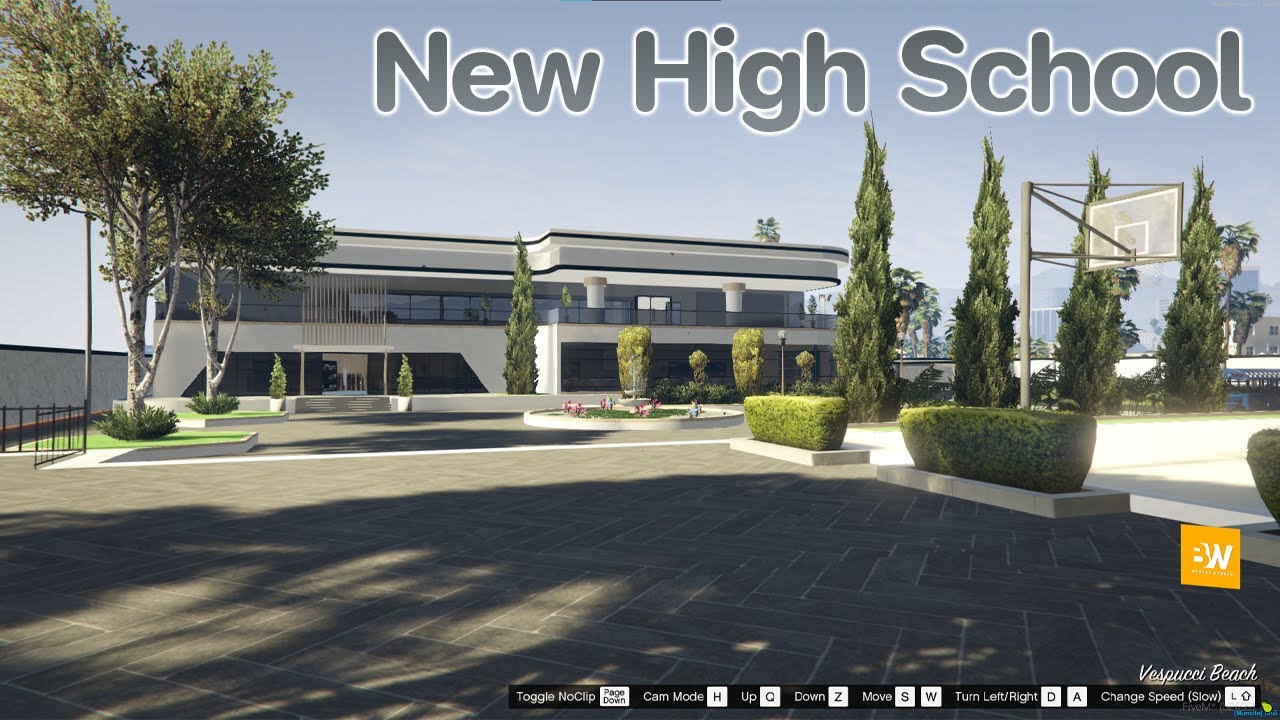 new high school map GTA V | FiveM Maps | By MICHAEL - YouTube