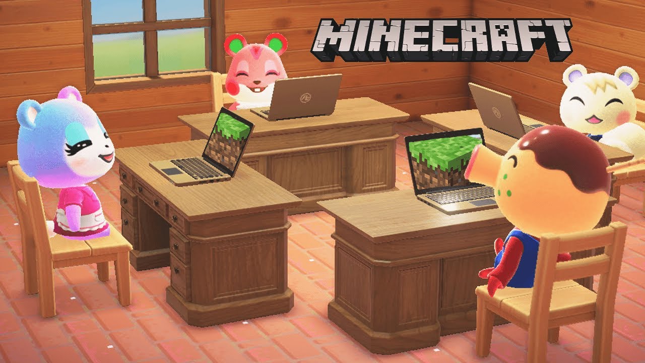 My Villagers Play MINECRAFT in Animal Crossing... - YouTube
