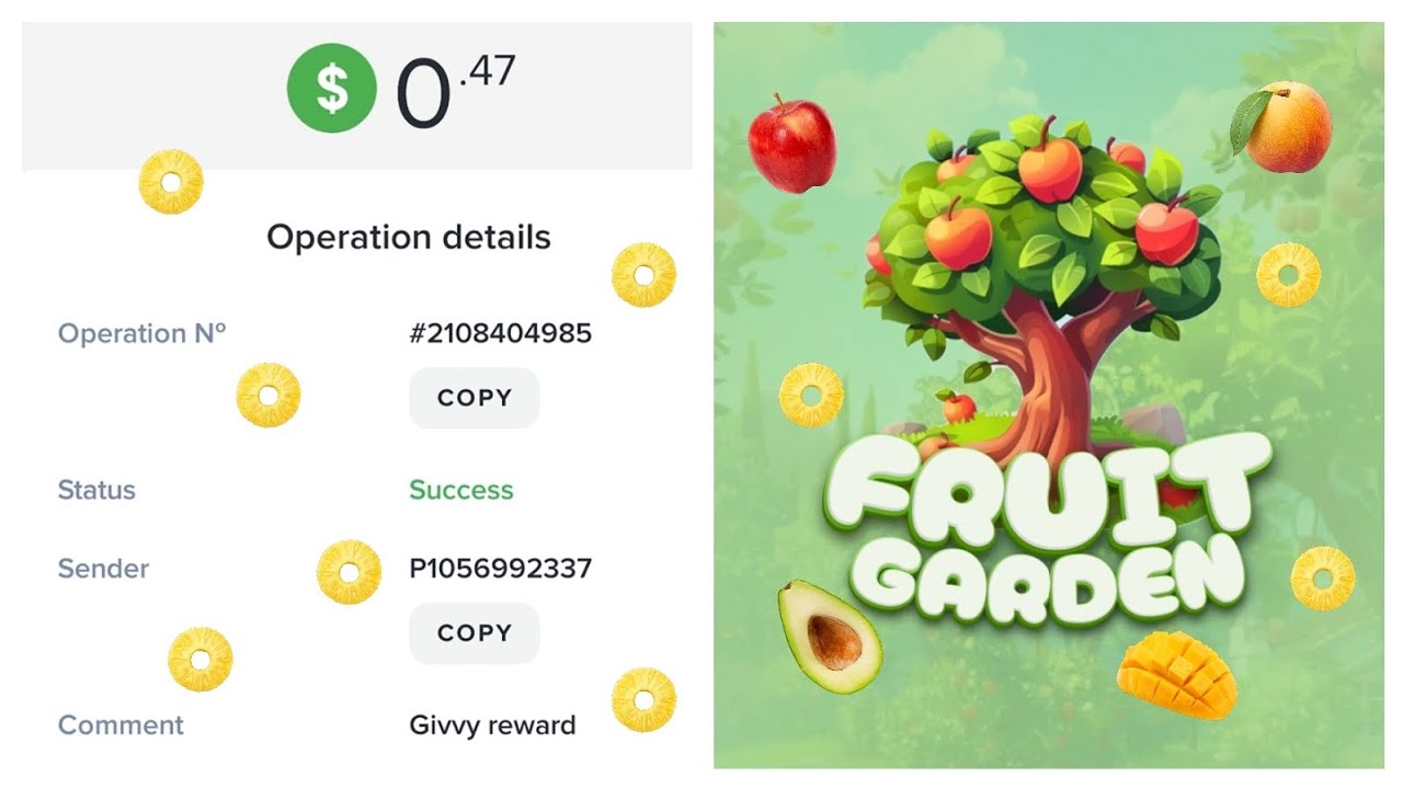 Fruit garden givvy app legit passive income|Withdraw payment proof ...