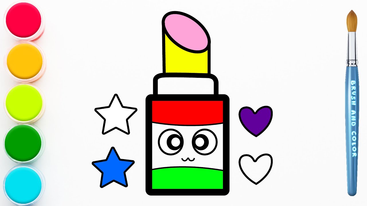 How to Draw a Lipstick | Step by Step - YouTube