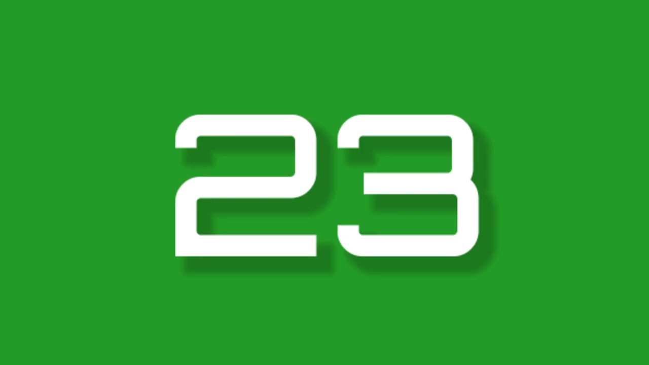 23#green screen number - YouTube