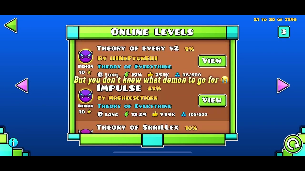 The problems of Geometry Dash demons… - YouTube