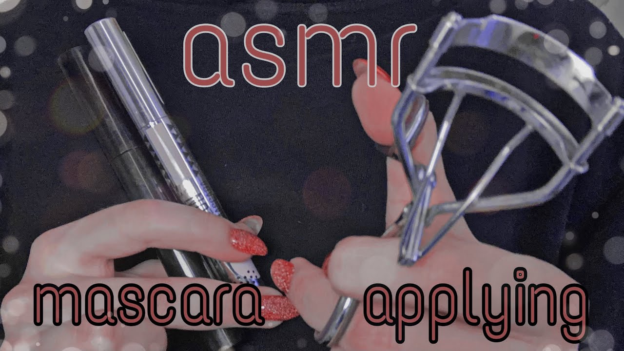 asmr mascara applying / асмр нанесение туши ⭐️ - YouTube