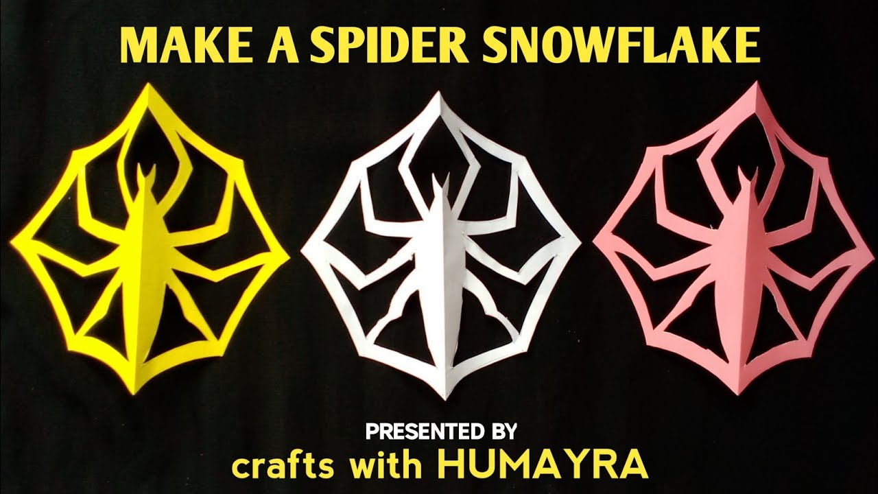 HOW TO MAKE A SPIDER SNOWFLAKE | DIY SPIDER SNOWFLAKE | 5 MINUTES ...