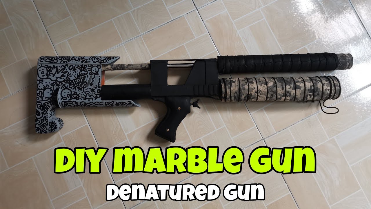 MY NEW MARBLE GUN SPRAY TYPE.. WITH SILENCER - YouTube