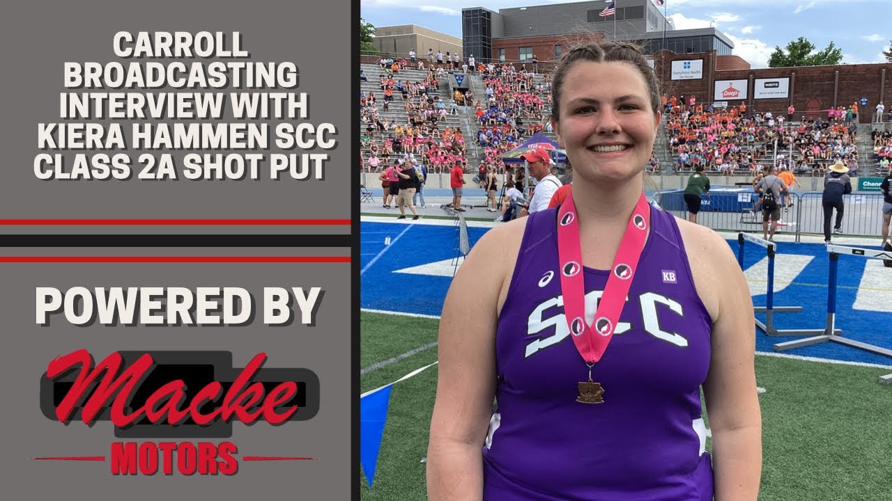 Carroll Broadcasting interview with Kiera Hammen SCC in Class 2A Shot ...
