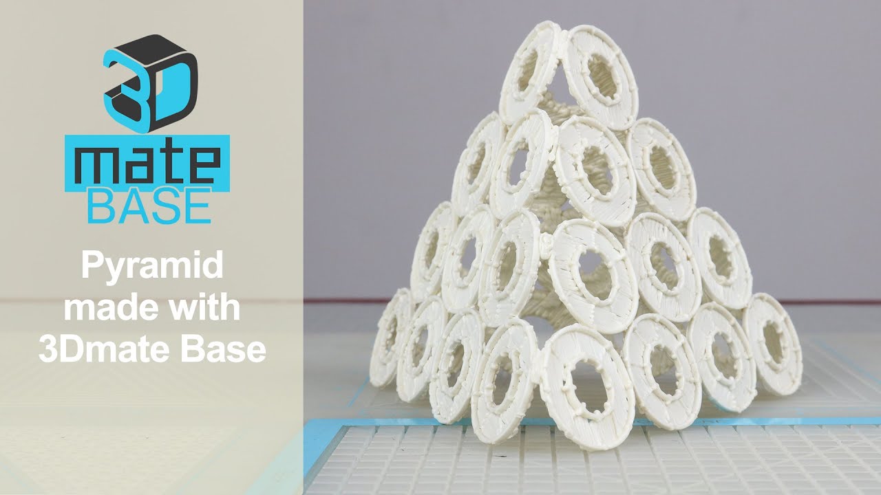 Pyramid made with 3Dmate BASE - 3D Pen Mat - YouTube
