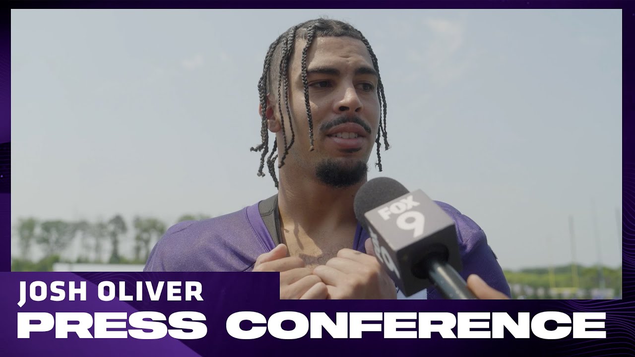 Josh Oliver Talks Signing Contract Extension, Vikings Offensive Talent ...