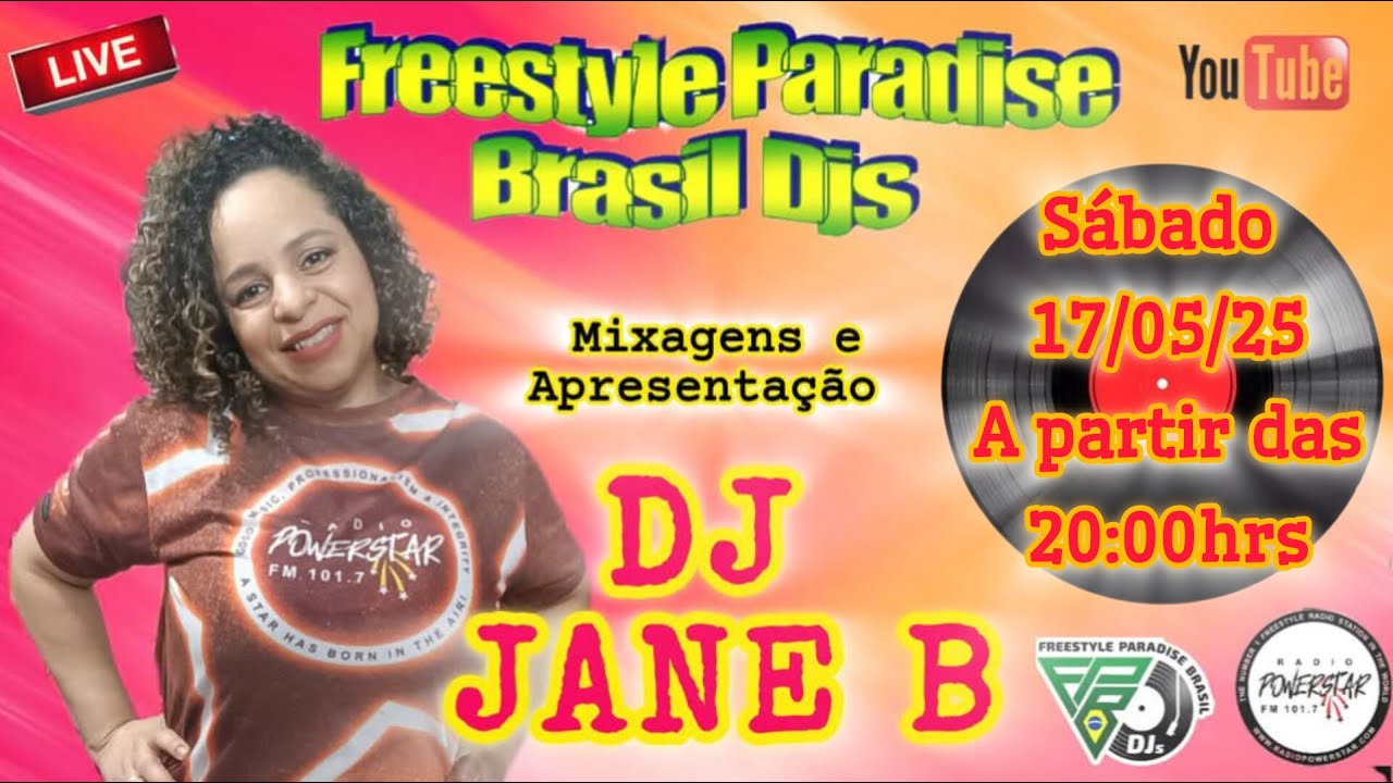DJ JANE B - FREESTYLE PARADISE BRASIL DJS - 03/05/2025 - YouTube