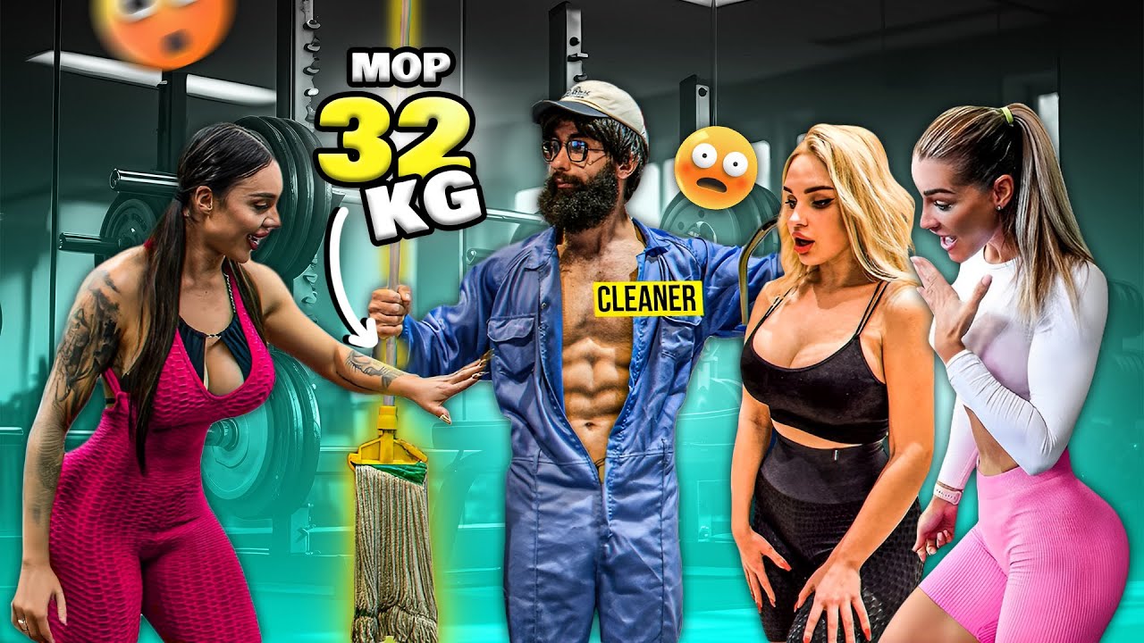 Cleaner ANATOLY Shocks GIRLS in a GYM Anatoly GYM PRANK 💪🔥 - YouTube