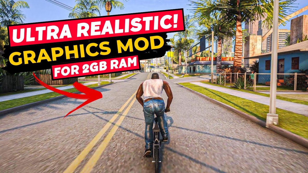 How To Install GTA San Andreas Best Realistic Graphics Mod | For Low ...