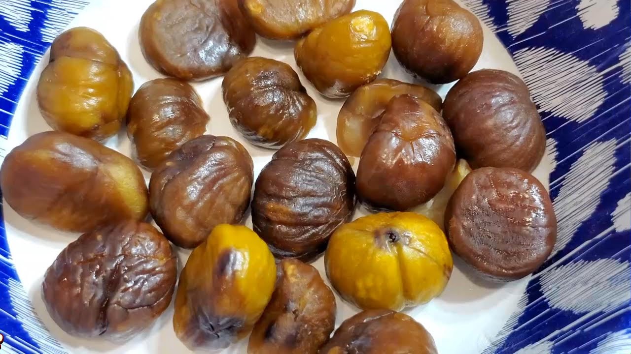 Shelled ready to eat Packaged Organic Roasted Chestnuts - Galil - YouTube