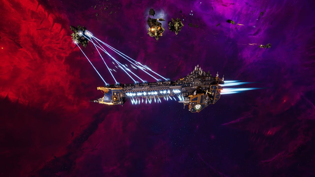Ultramarines vs Orks - Massive Battle - Battlefleet Gothic Armada 2 ...
