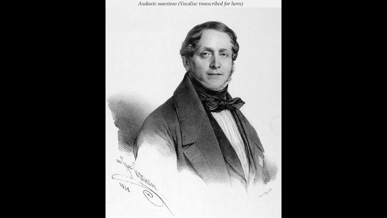 Marco Bordogni - Andante maestoso (Vocalise transcribed for horn) - YouTube