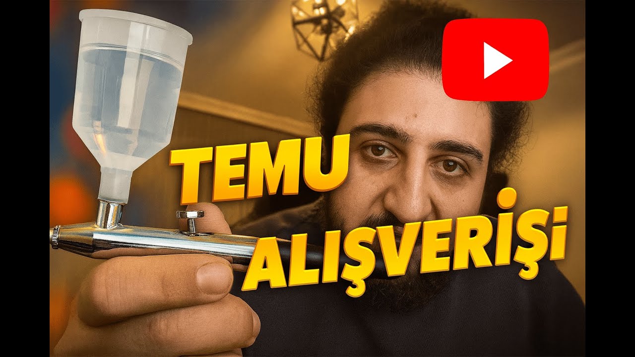 TEMU 3D BASKI EKİPMANLARI! AIRBRUSH, BOYA VE VAKUM SETİ İNCELEDİM ...