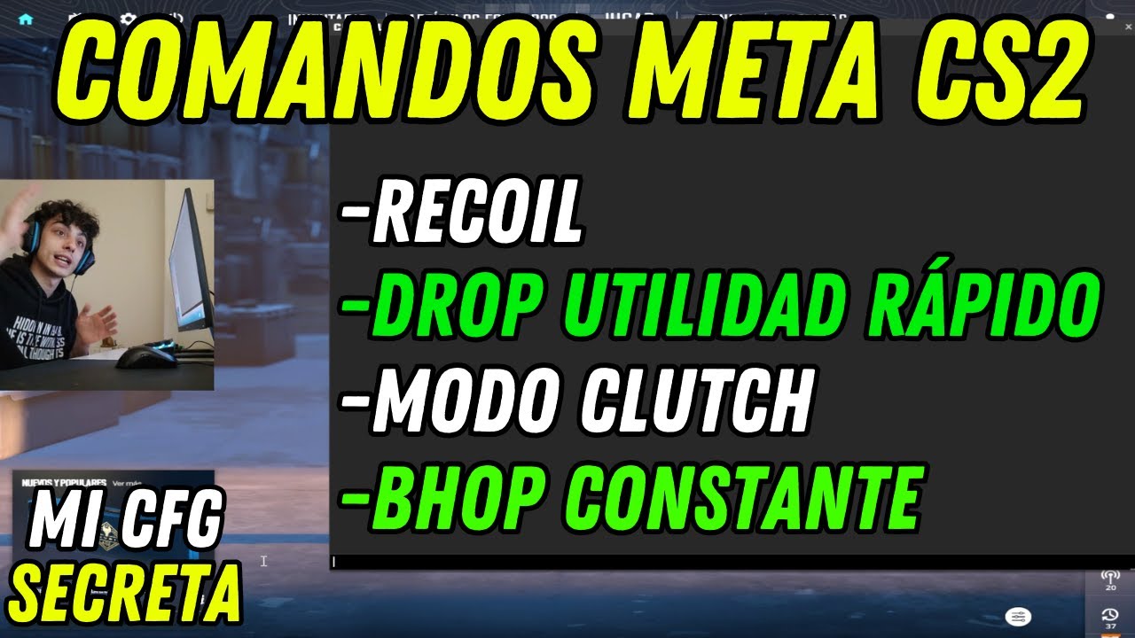 TODOS LOS COMANDOS DE CS2 QUE TE HARÁN MEJORAR Y SUBIR DE RANGO MUY ...