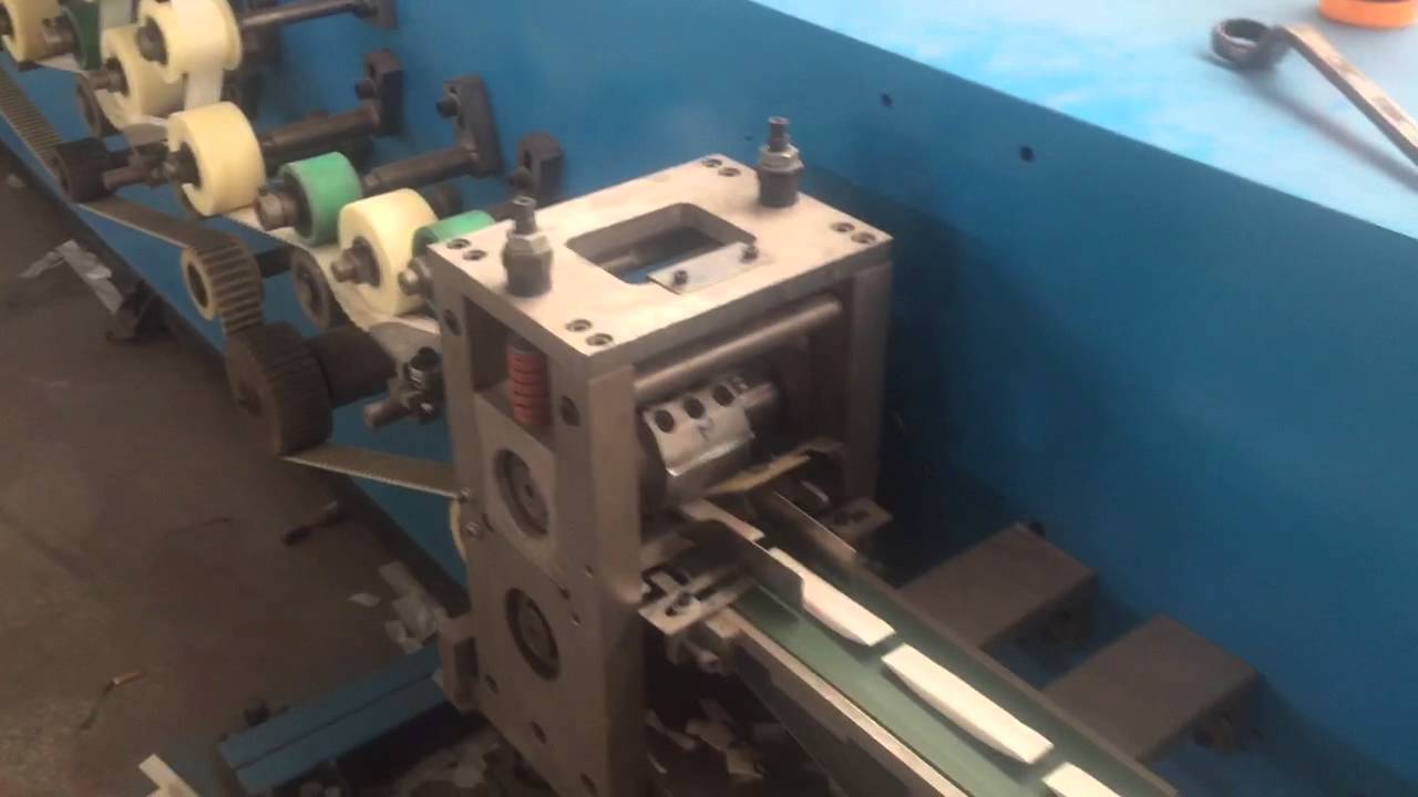 Cigarette paper folding machine - YouTube