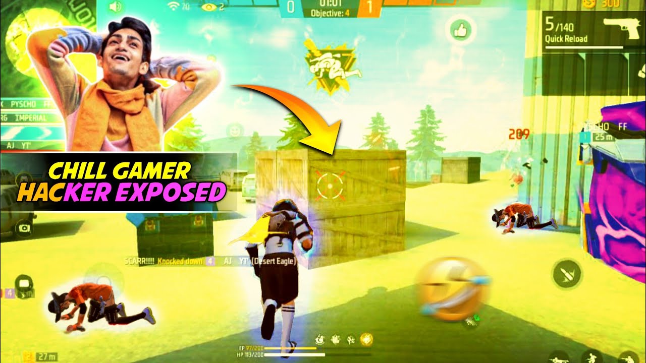 CHILL GAMER FREEFIRE LIVE || CS RANKS || CHILL GAMER MOST ANGRY ...