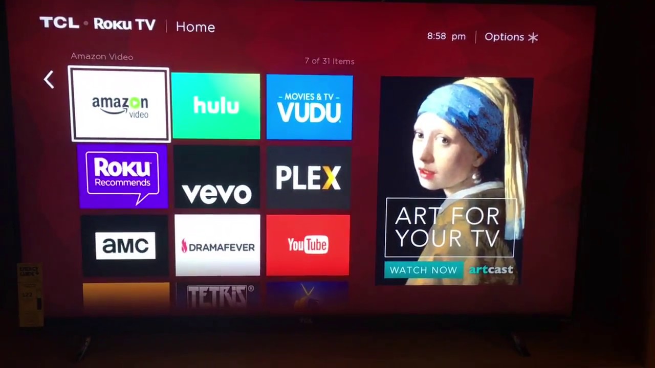 Quick Review TCL Roku TV 55p607 Model Cheap Compared to Oled - YouTube