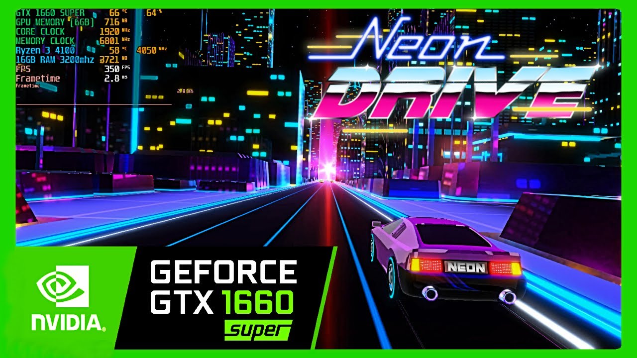 Neon Drive | GTX 1660 Super | Ryzen 3 4100 | 16GB RAM | Gameplay ...