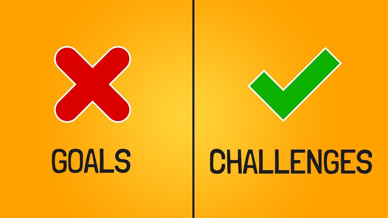 Why You Should STOP Setting Goals and START Setting Challenges! - YouTube